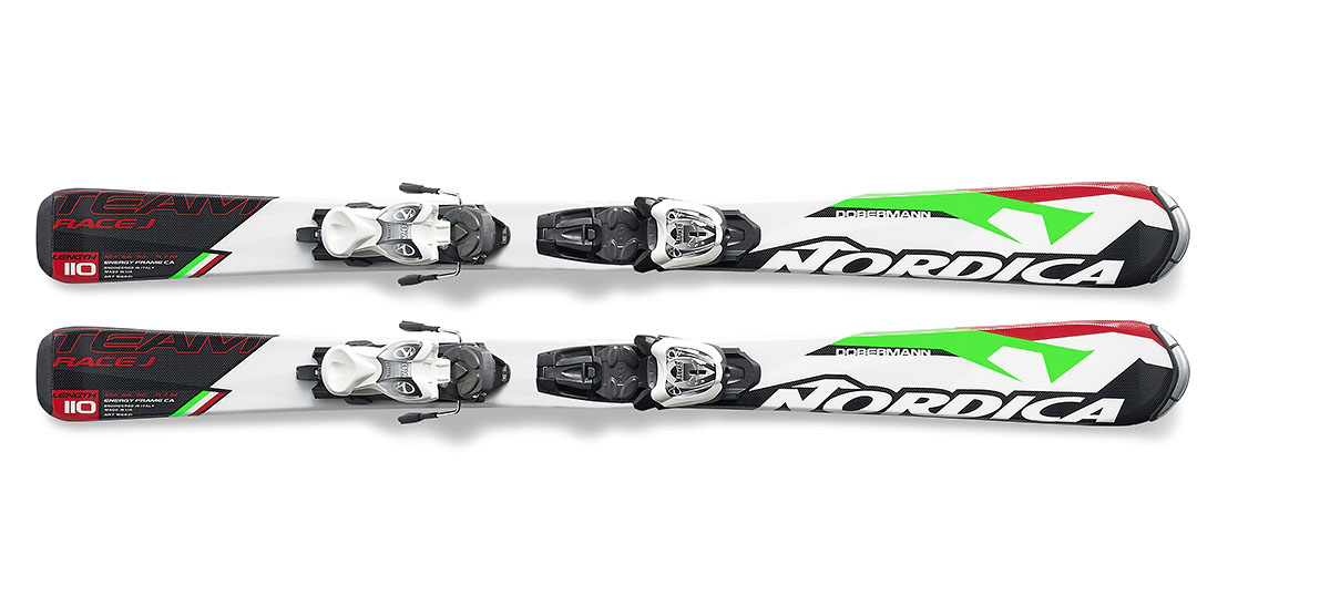 Nordica TEAM J RACE FASTRAK (110–140 cm) - 2016/2017 + vázání: Marker 7.0 Fastrak - Market ...